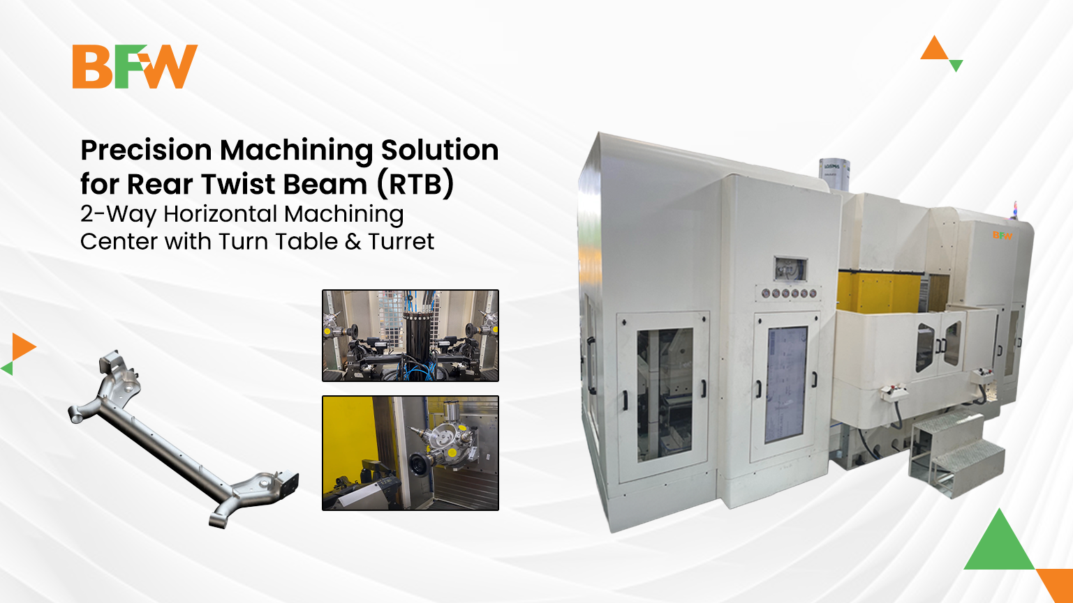 Precision Machining Solution for RTB - 2-Way Horizontal Machining Center with Turn Table & High ...